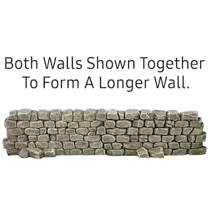 TWO Miniature Stone Walls,faux Stone,miniature Brick Wall,reversible ...
