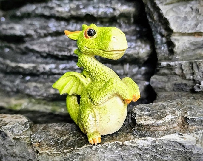 Ready to Fly Dragon Fairy Garden Mini Dragon Miniature - Etsy