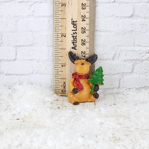 Miniature Reindeer,christmas Miniatures,mini Reindeer Figurine ...
