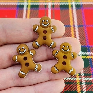 Mini Gingerbread Men,gingerbread Man Charms,christmas Craft Supplies ...