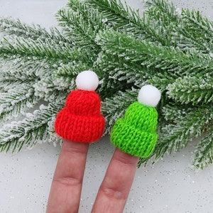 Miniature Snowman Hat,mini Knitted Hat,elf Accessory,mini Snow Hat ...