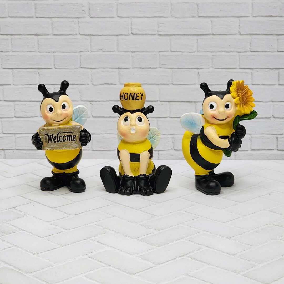 Mini Bee Figurine,bumblebee,fairy Garden Accessory,miniature Garden ...
