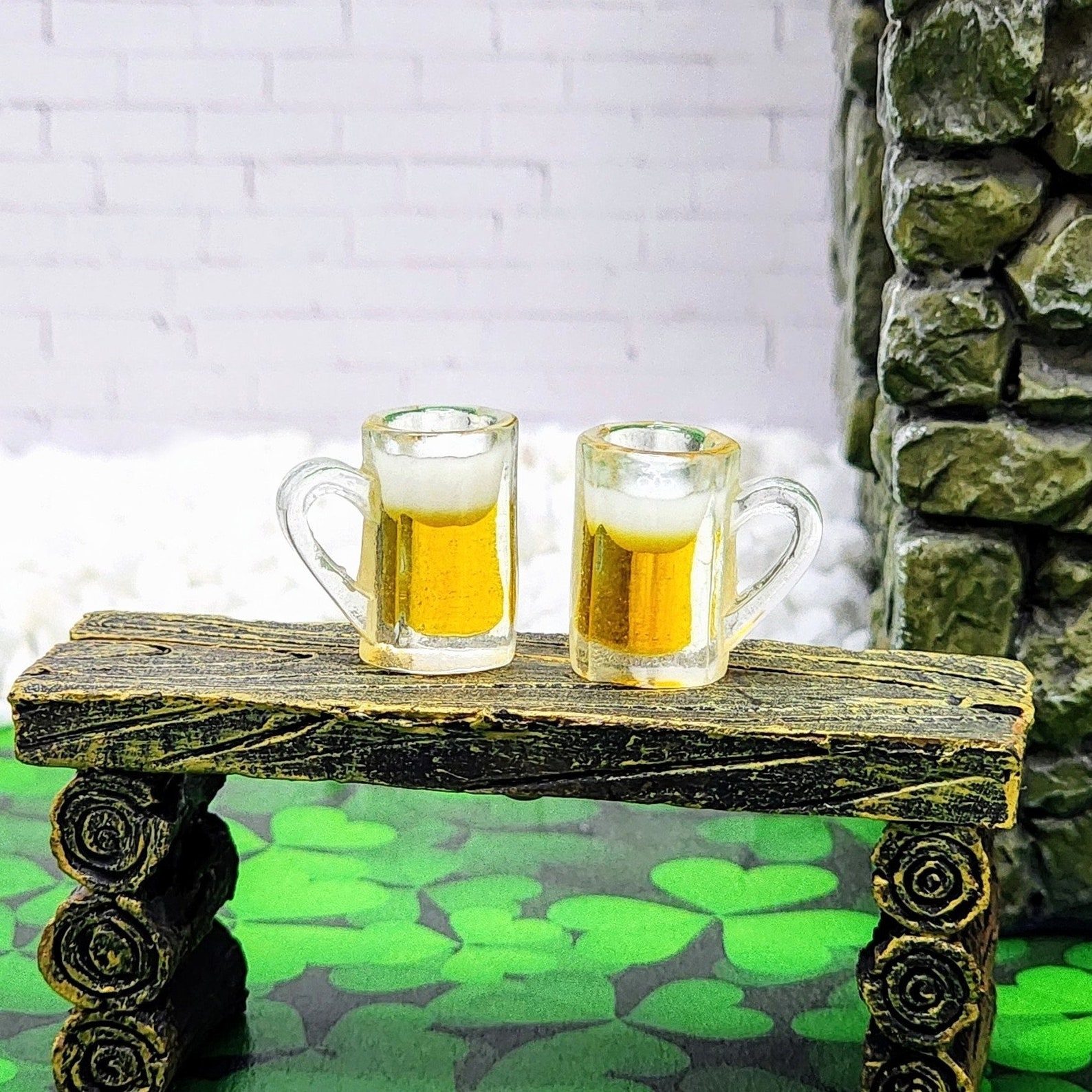 Miniature Beer Mug,dollhouse Miniature Beer,1:12 Scale,st.patricks Day ...