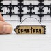 Miniature Cemetery Sign,1:12 Scale,dollhouse Halloween,halloween ...