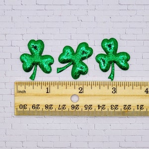Miniature Shamrocks,clovers,fabric,shamrock Embellishments,st Patrick's ...