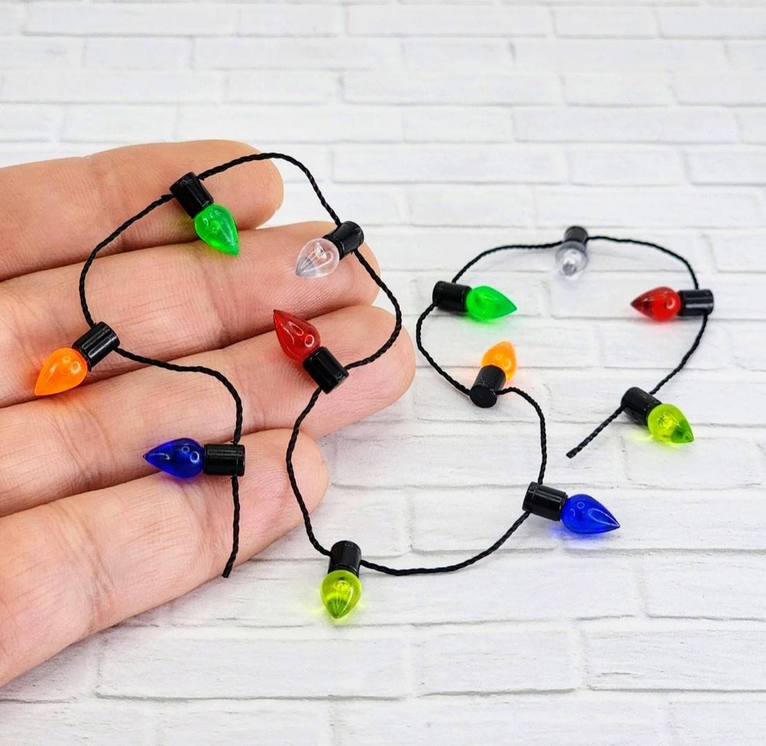 Miniature Christmas Lights,christmas Miniatures,dollhouse Christmas ...