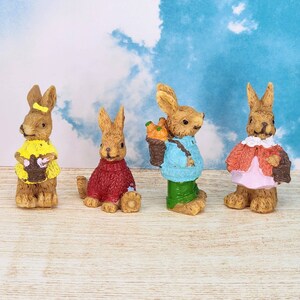 Miniature Easter Bunny,miniature Bunnies,easter Miniatures,dollhouse ...