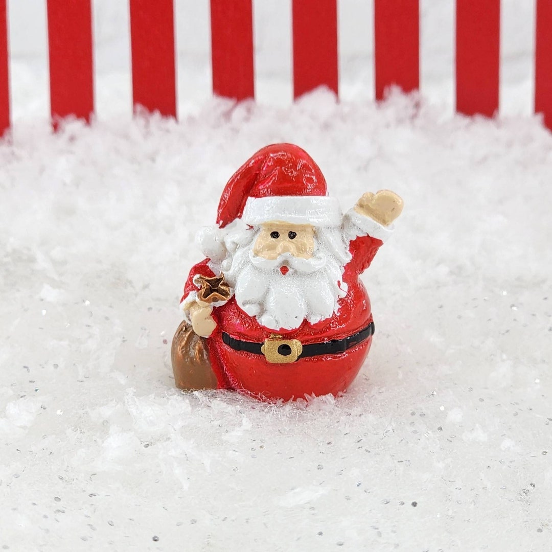 Miniature Santa,dollhouse Santa,christmas Miniatures,fairy Garden ...