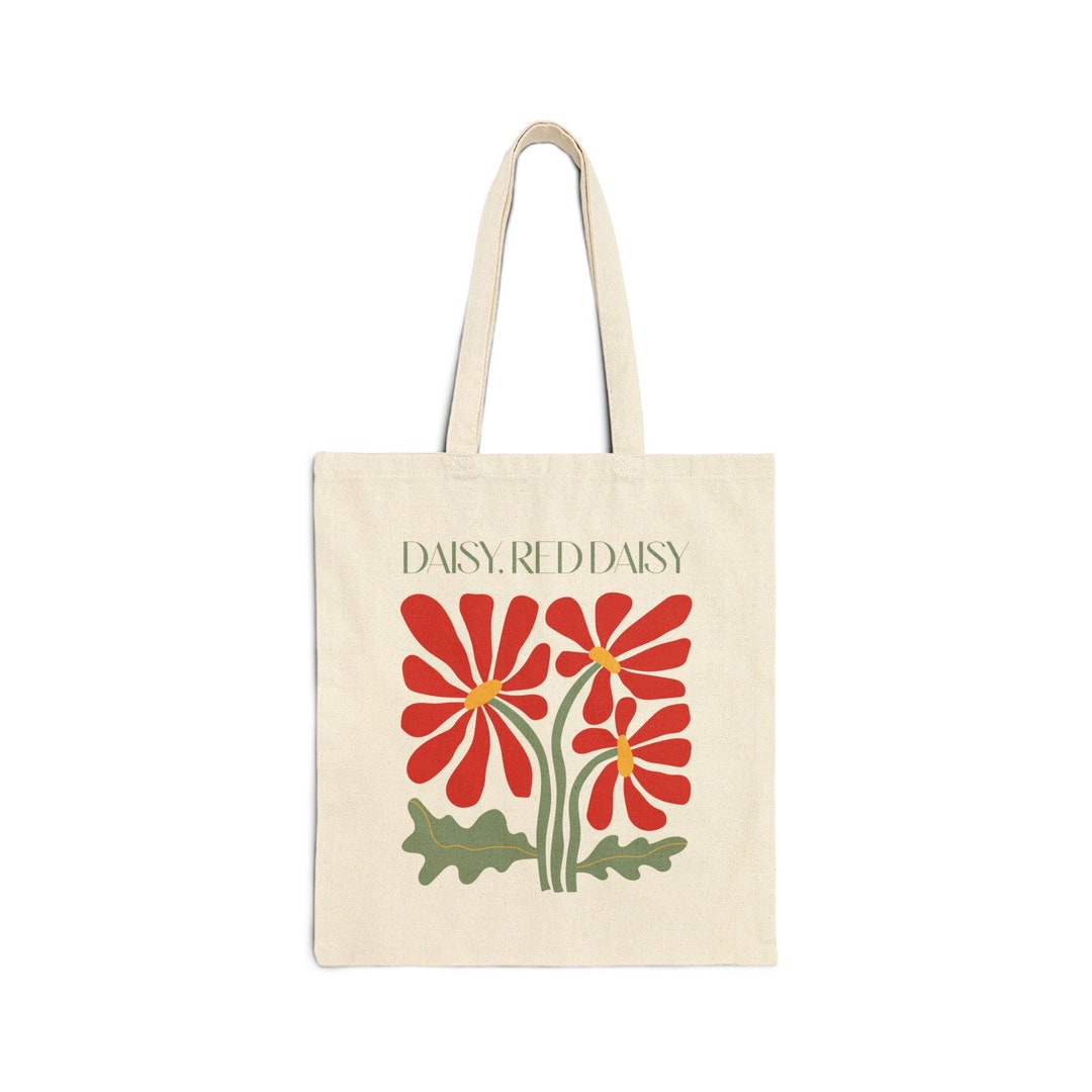 Red Daisy, Billy Strings, Canvas Shopping Tote - Etsy