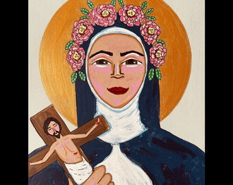Saint Rose of Lima Icon - Etsy