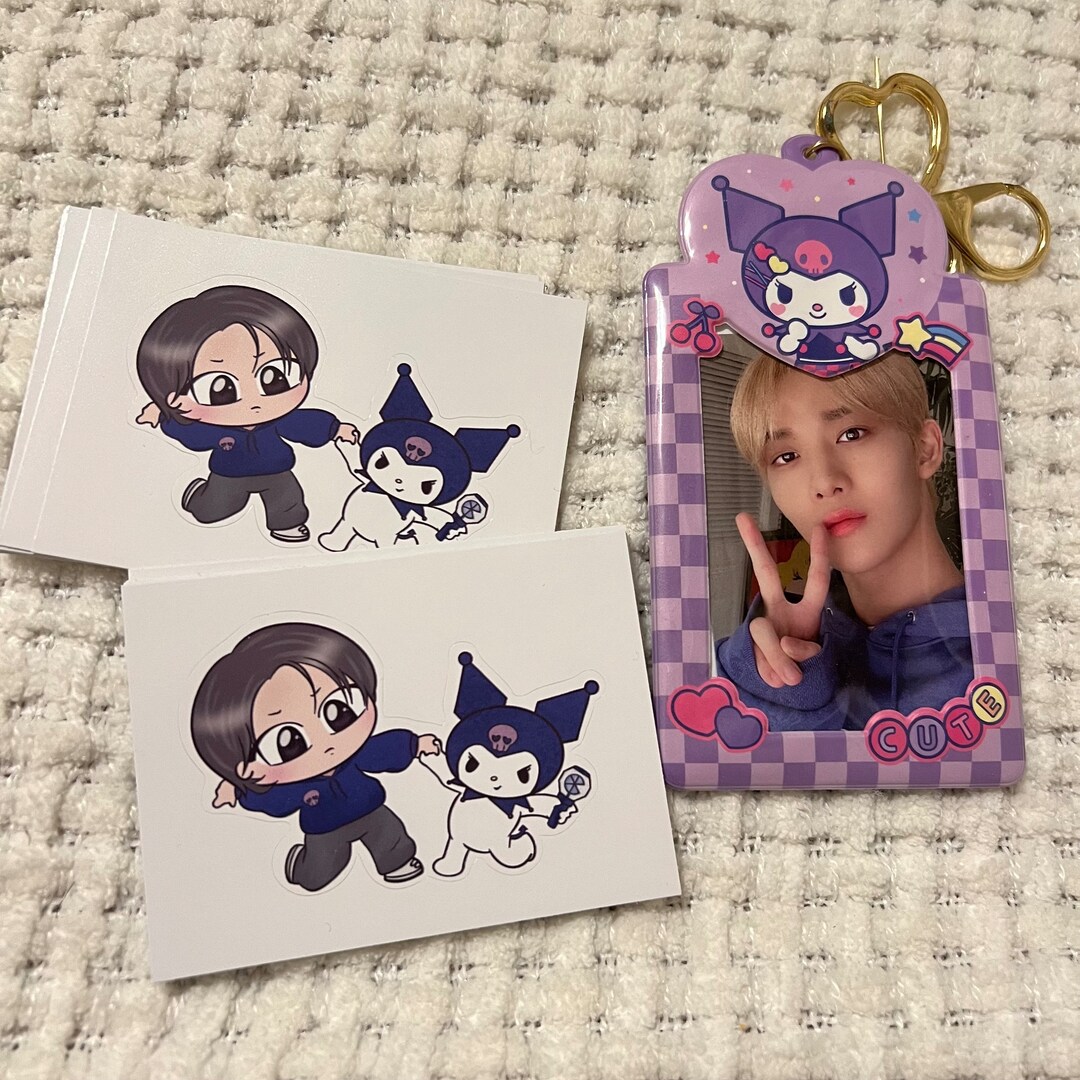 CIX Bae Jinyoung X Sanrio Kuromi Fanart Sticker - Etsy