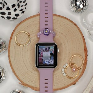 Beaded Watch Charm/smiley Apple Watch Halo Charms/trendy Watch Accessories/smiley Face Charms ...