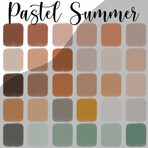 Summer Procreate Color Palette Instant File Download - Etsy