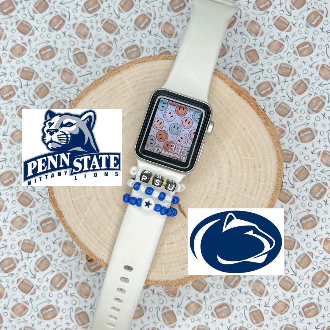 Penn State PSU Beaded Apple Watch Charm Set: College Football ...