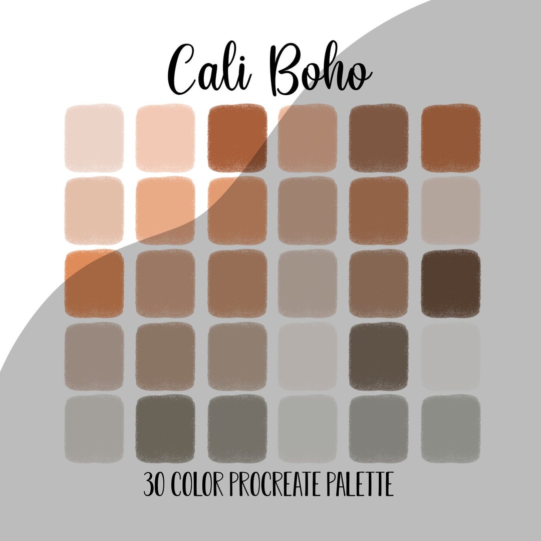 5 Pack of Boho Procreate Color Palette Downloads/instant Download ...