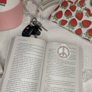 Peace Sign Smiley Face Magnetic Bookmark/ Bookmark/ Magnet Bookmark ...