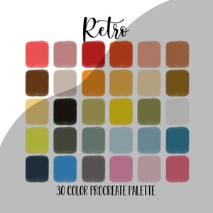 5 Pack of Bright/pastel Inspired Procreate Color Palette Downloads ...