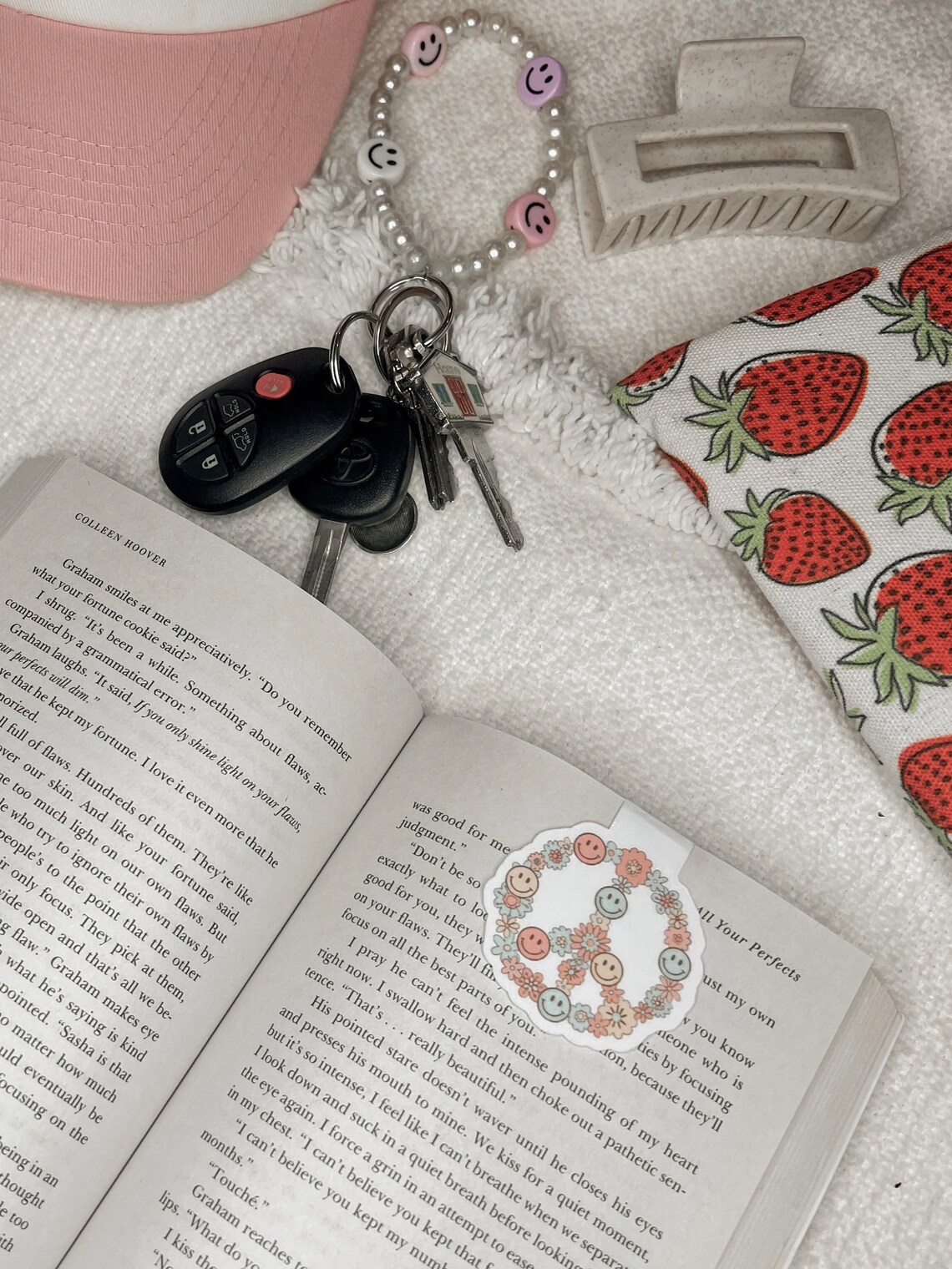 Peace Sign Smiley Face Magnetic Bookmark/ Bookmark/ Magnet - Etsy