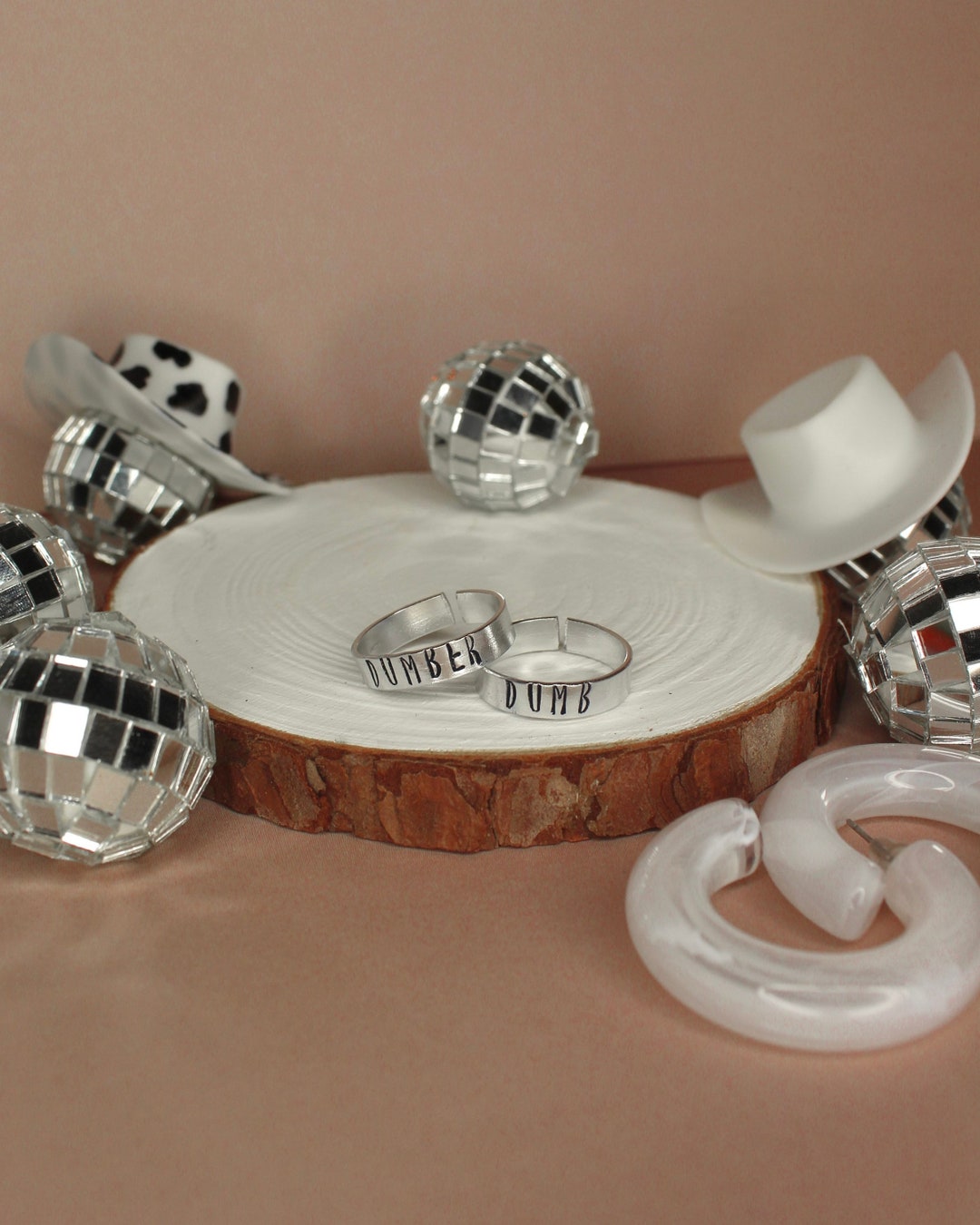 Dumb and Dumber Best Friend/ Couple Stamped Wire Ring/stamp - Etsy