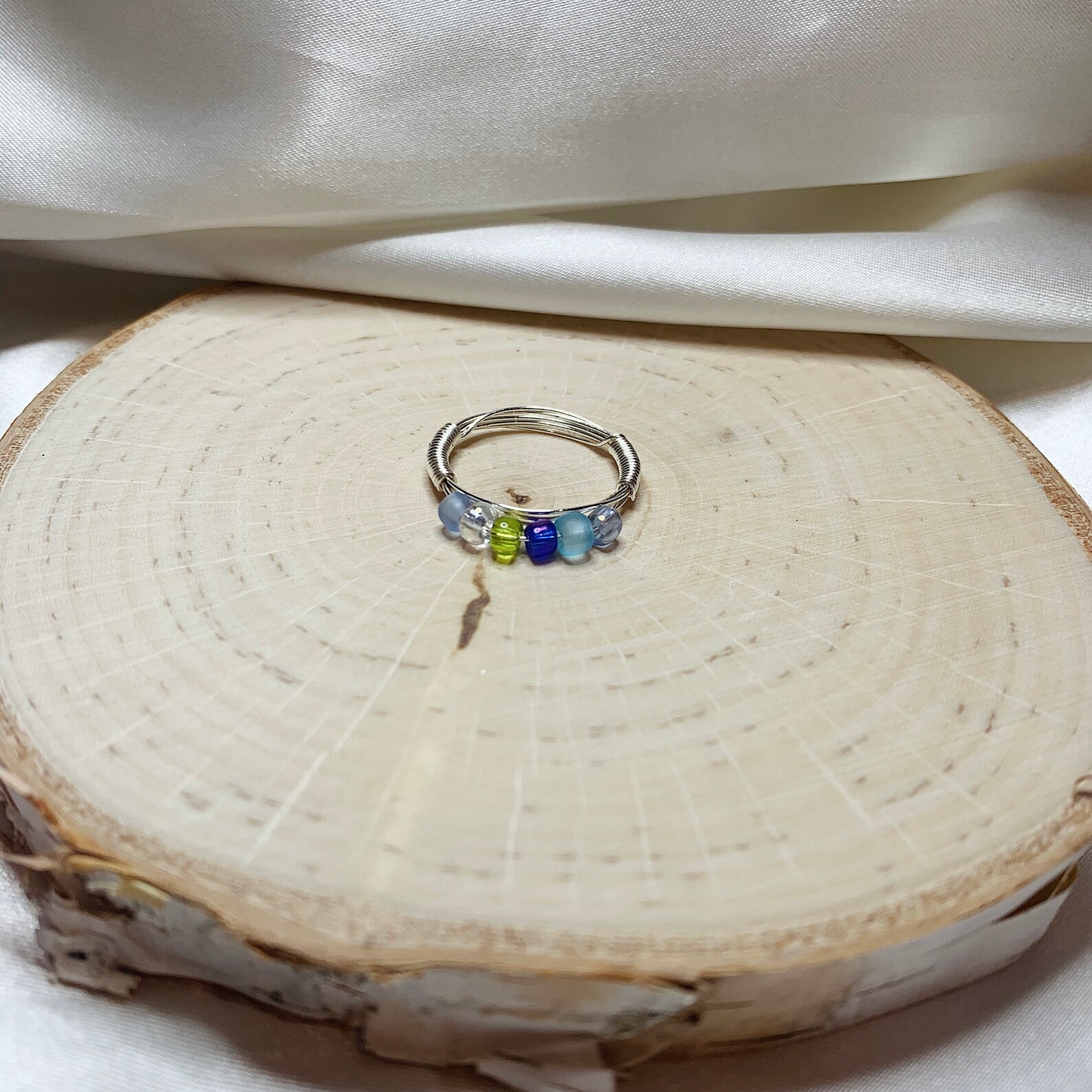 Outer Banks Inspired Fidget Bead Wire Ring/wire Ring/gold Wire - Etsy