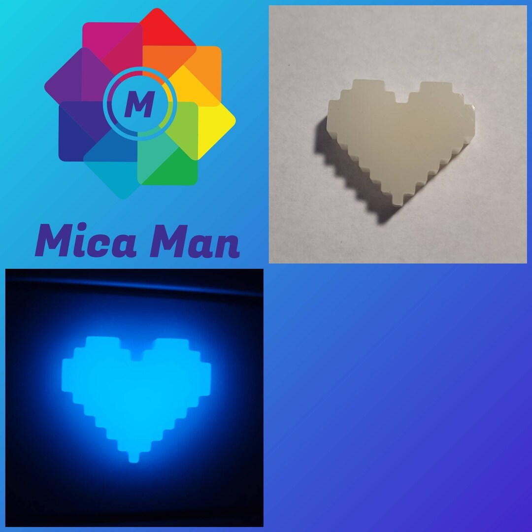 Blue Glow in the Dark Mica Powder: Cosmetic Grade Colorant (5G) - Etsy