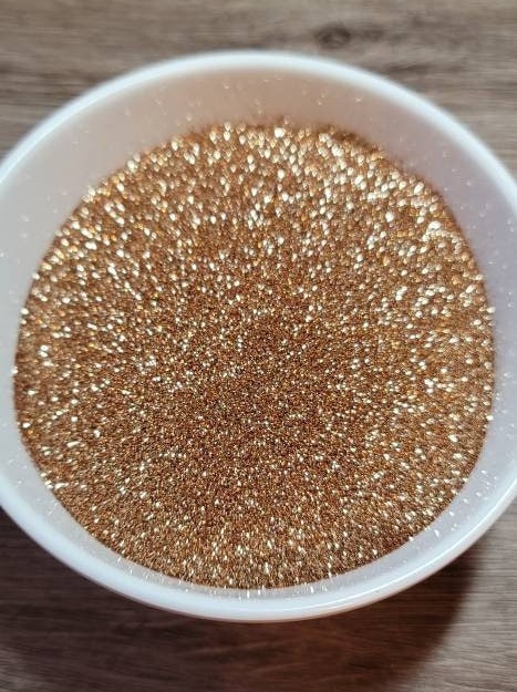SAND STORM Light Brown With Gold Colored Glitter Nail Art - Etsy