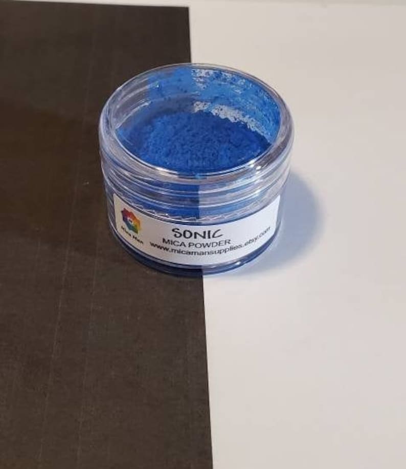 Sonic Blue Mica Powder 5G Containers - Etsy