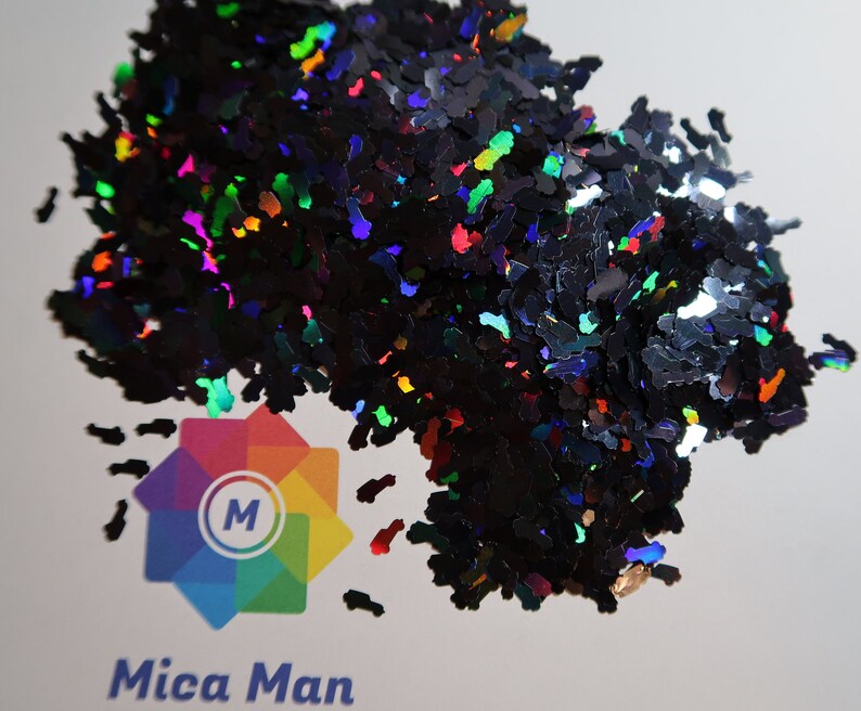 OFF ROAD Black Holographic Jeep Shaped Glitter Nail Art - Etsy