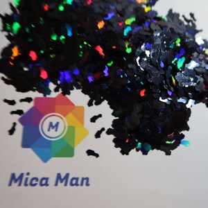 OFF ROAD - Black Holographic Jeep Shaped Glitter, Nail Art, Slime ...