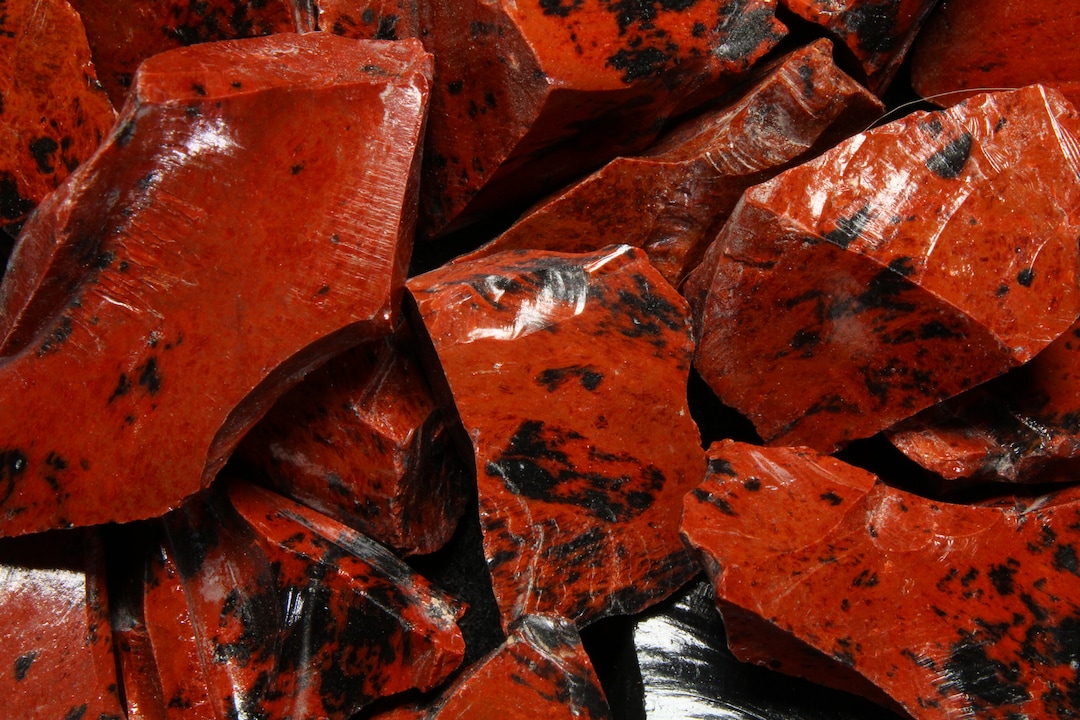 Mahogany Obsidian Crystal, Red and Black Crystal, Healing Crystal ...