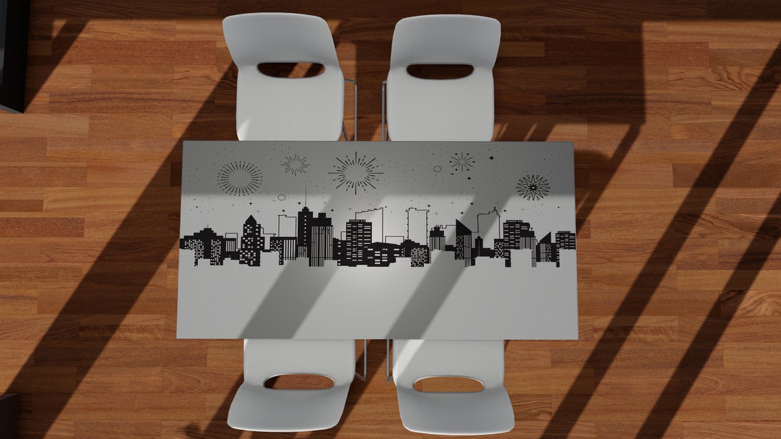 Cityspace Tablecloth Kitchen Decor Transparent Table Cover - Etsy