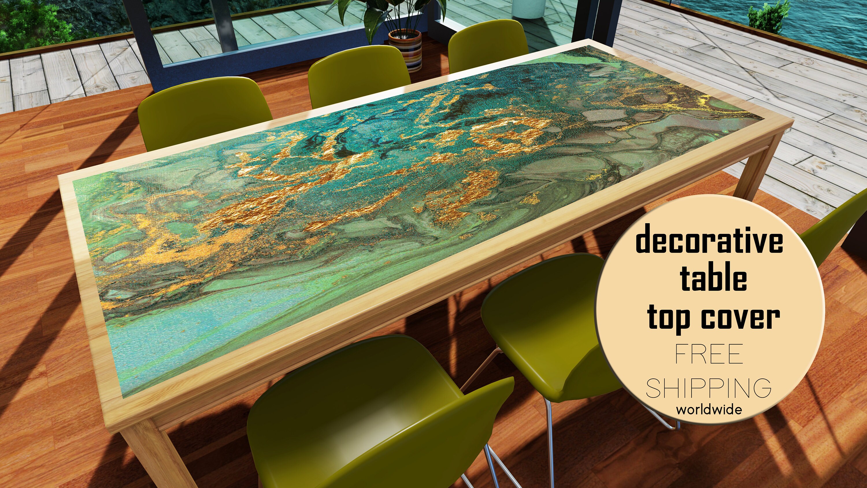 Marble Art Table Top Abstract Art Clear Table Cover - Etsy