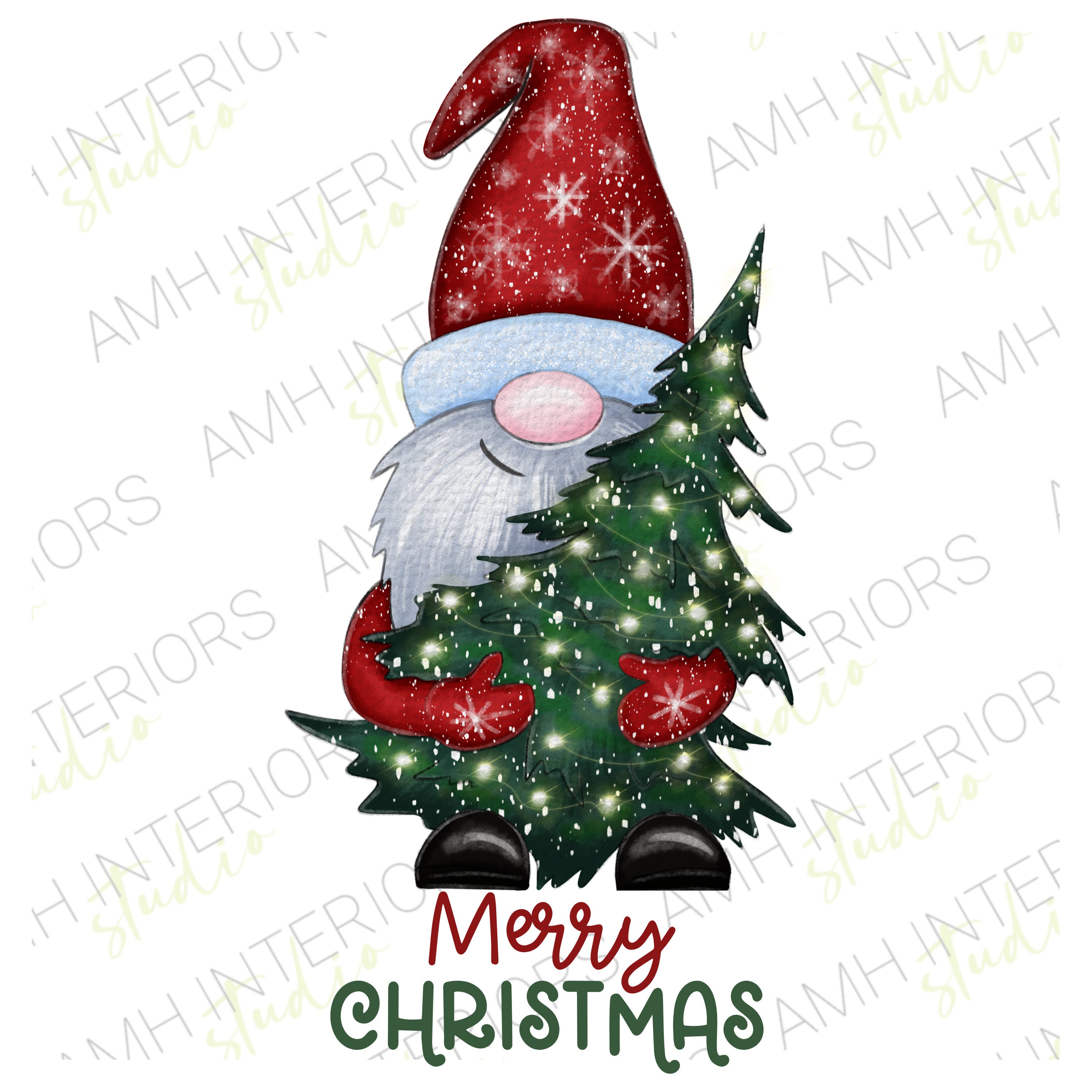 Printable Gnomes Christmas Clipart Gnomes PNG Christmas - Etsy