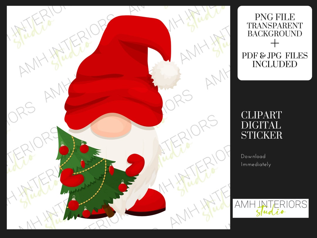 Printable, Christmas Gnomes, Christmas Clipart, Christmas, Christmas ...
