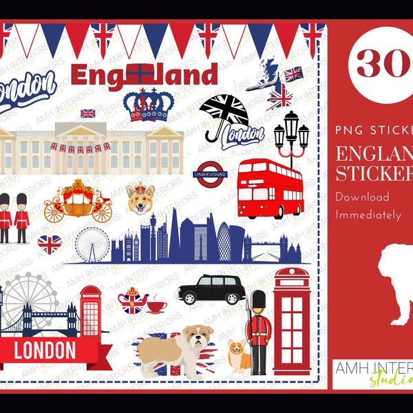 London Stickers - Etsy