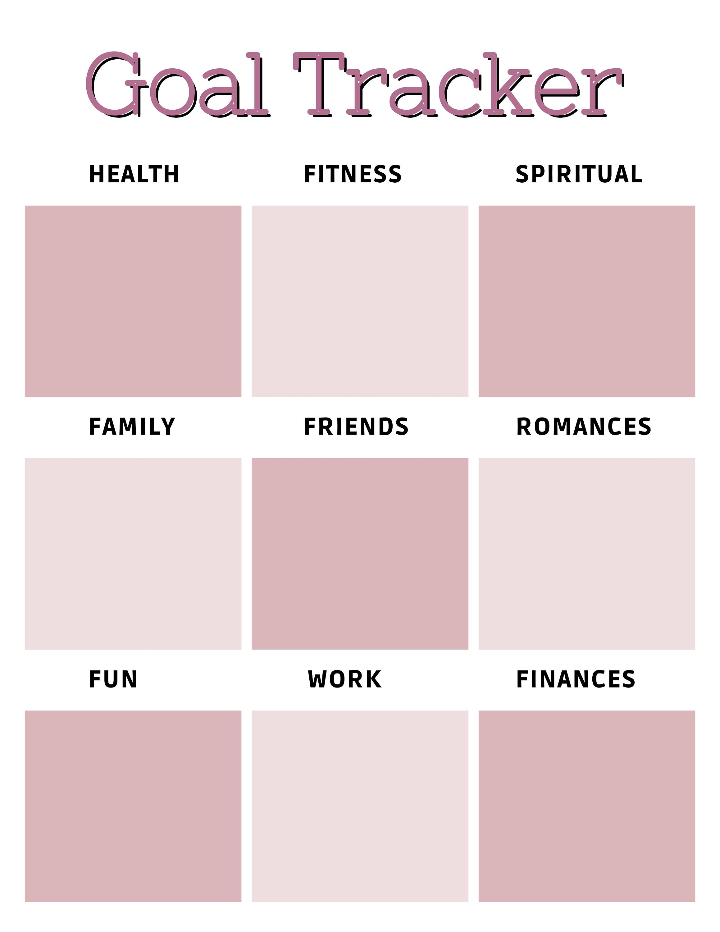 Digital Goal Tracker, Digital Planner, Goodnotes Planner, Goal Tracker ...