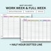 Hourly Weekly Schedule, Color Coded Weekly Planner Printable, Colorful ...