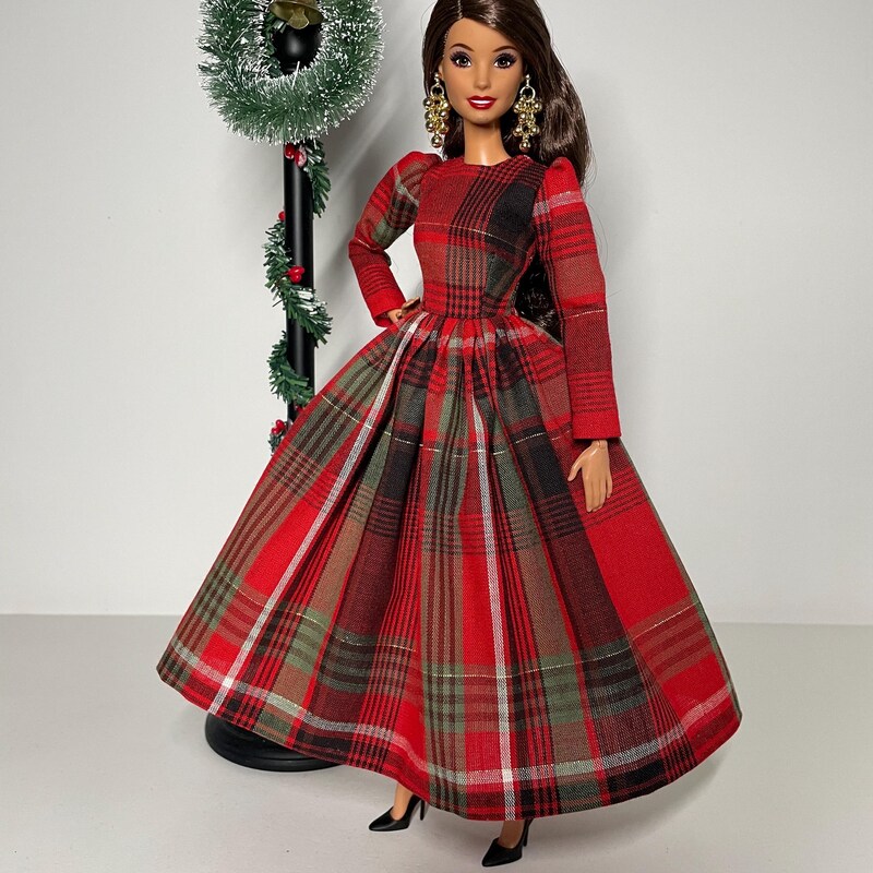 Barbie Plaid Dress - Etsy