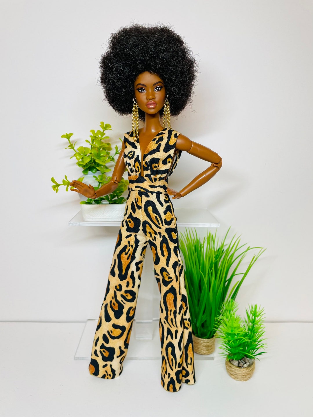Leopard Print Jumpsuit for 1/6 Scale Dolls - Etsy