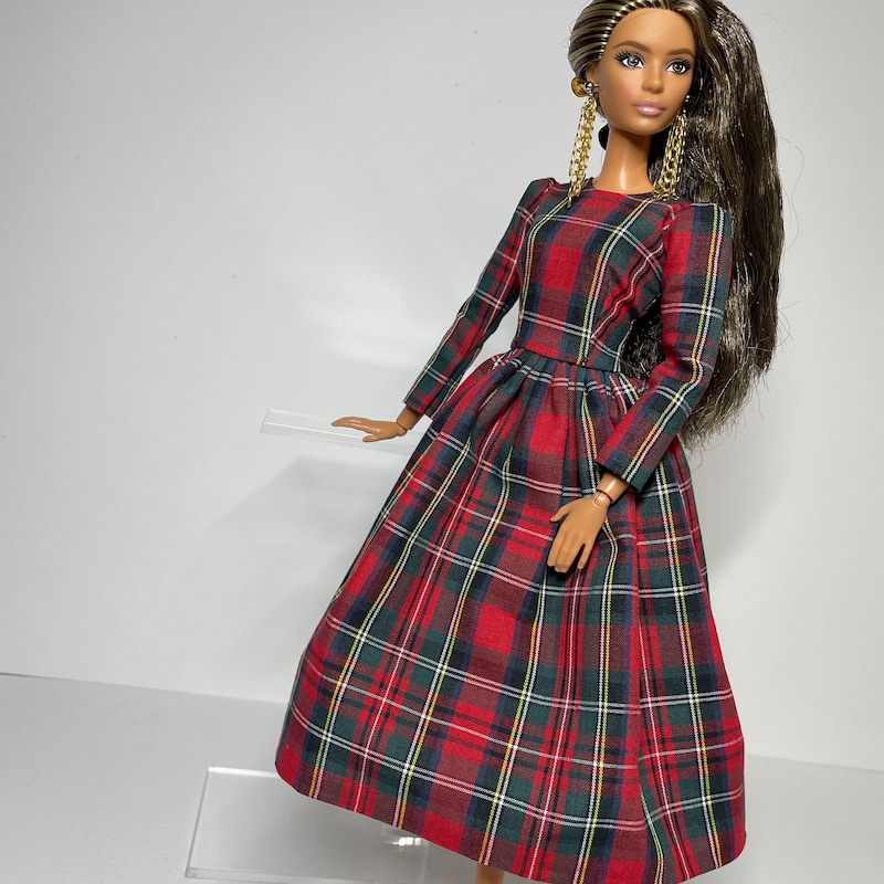 Barbie Plaid Dress - Etsy