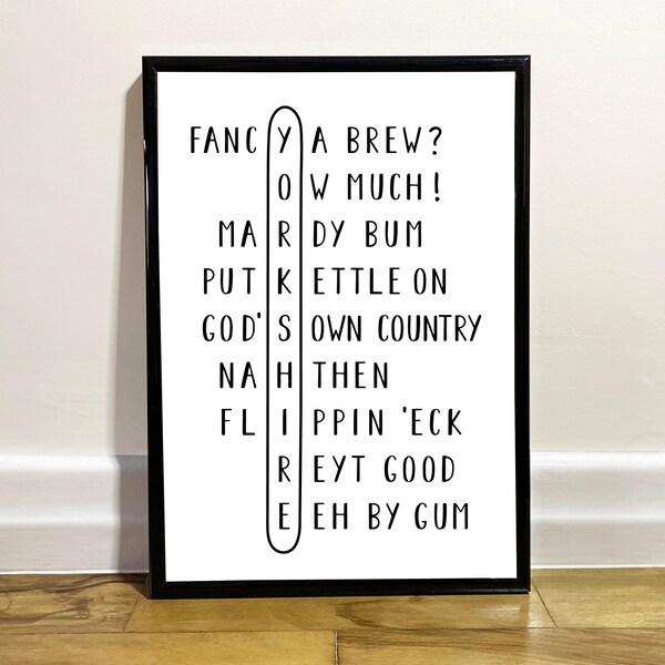 Yorkshire Print - Etsy UK