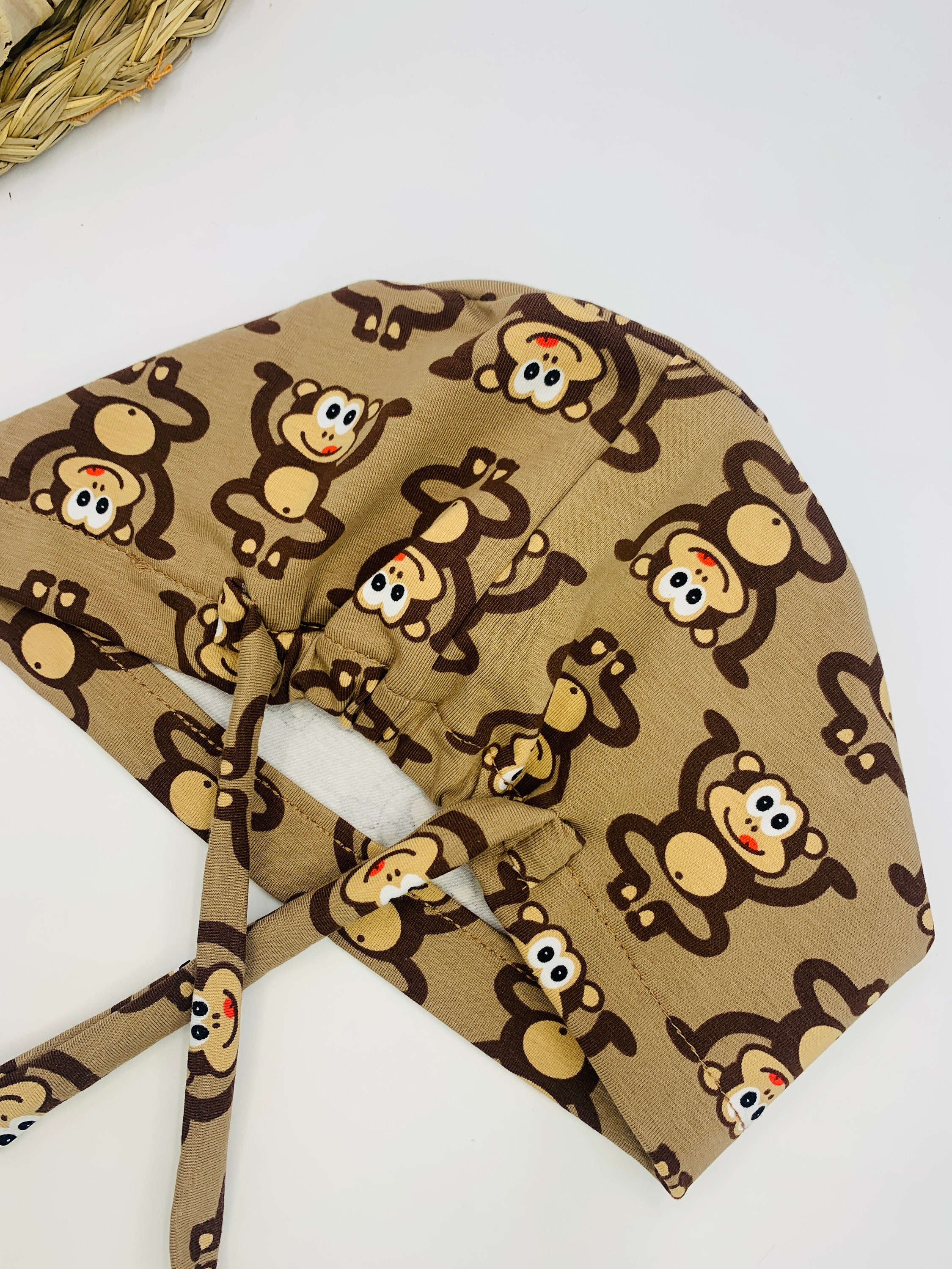 Monkey Scrub Cap Surgical Cap for Women - Etsy