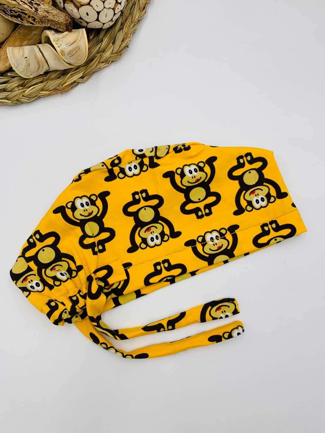 Monkey Scrub Cap, Surgical Cap for Women - Etsy