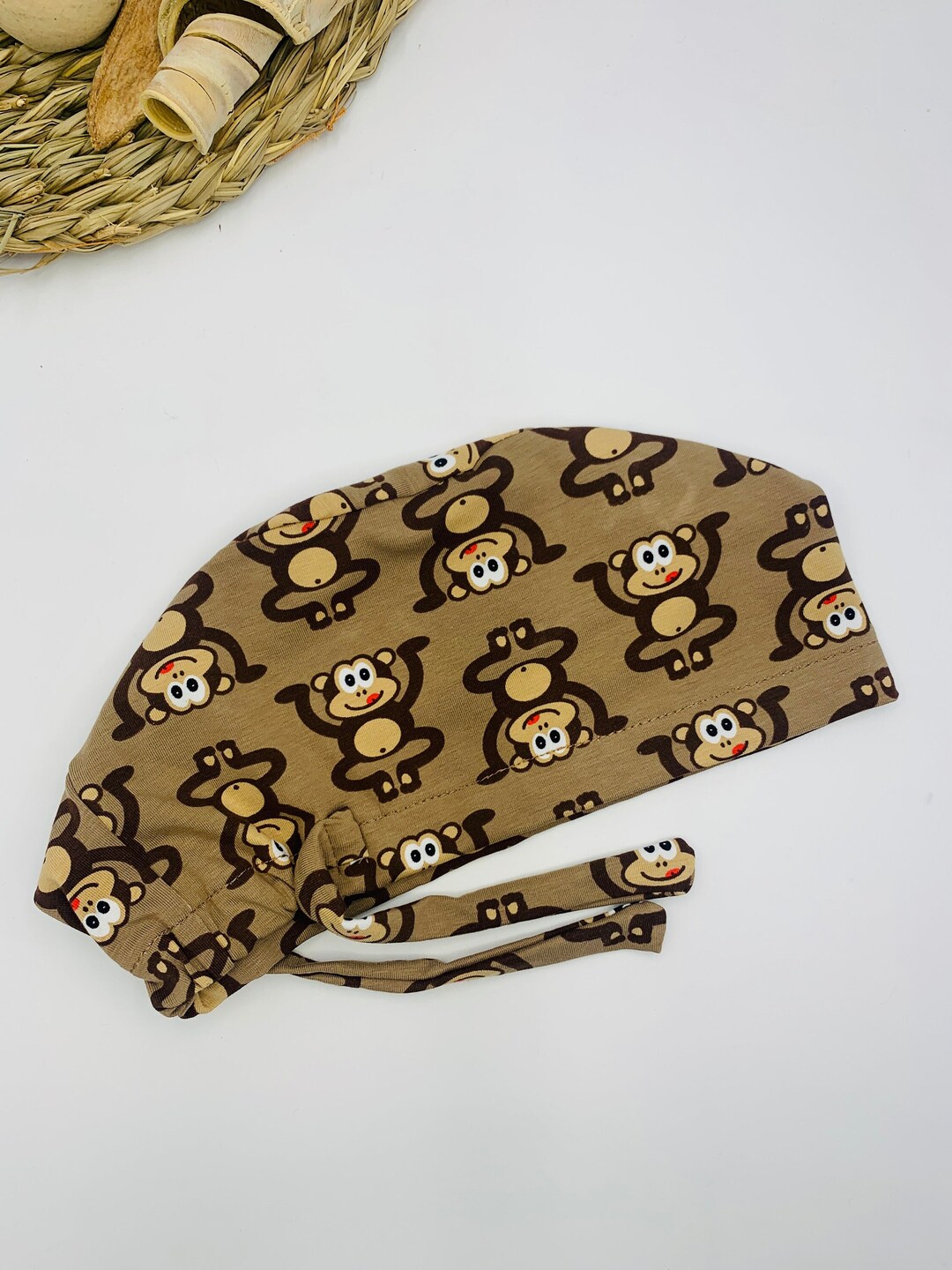 Monkey Scrub Cap Surgical Cap for Women - Etsy