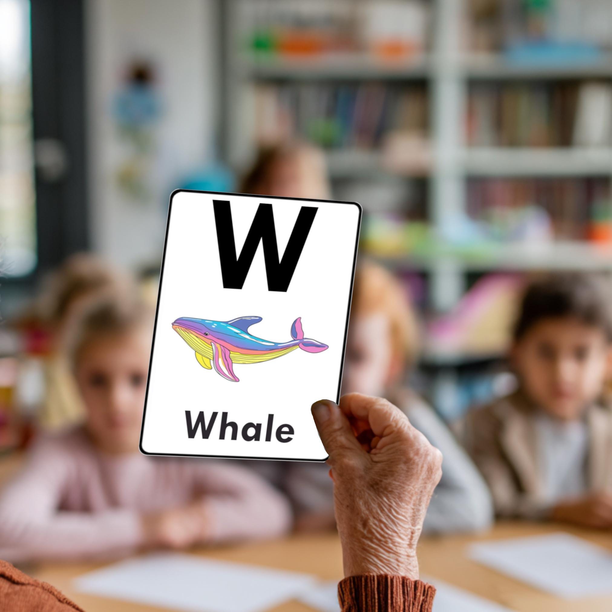 52 Alphabet Flashcards - Upper and Lower Case With Image Clues and ...