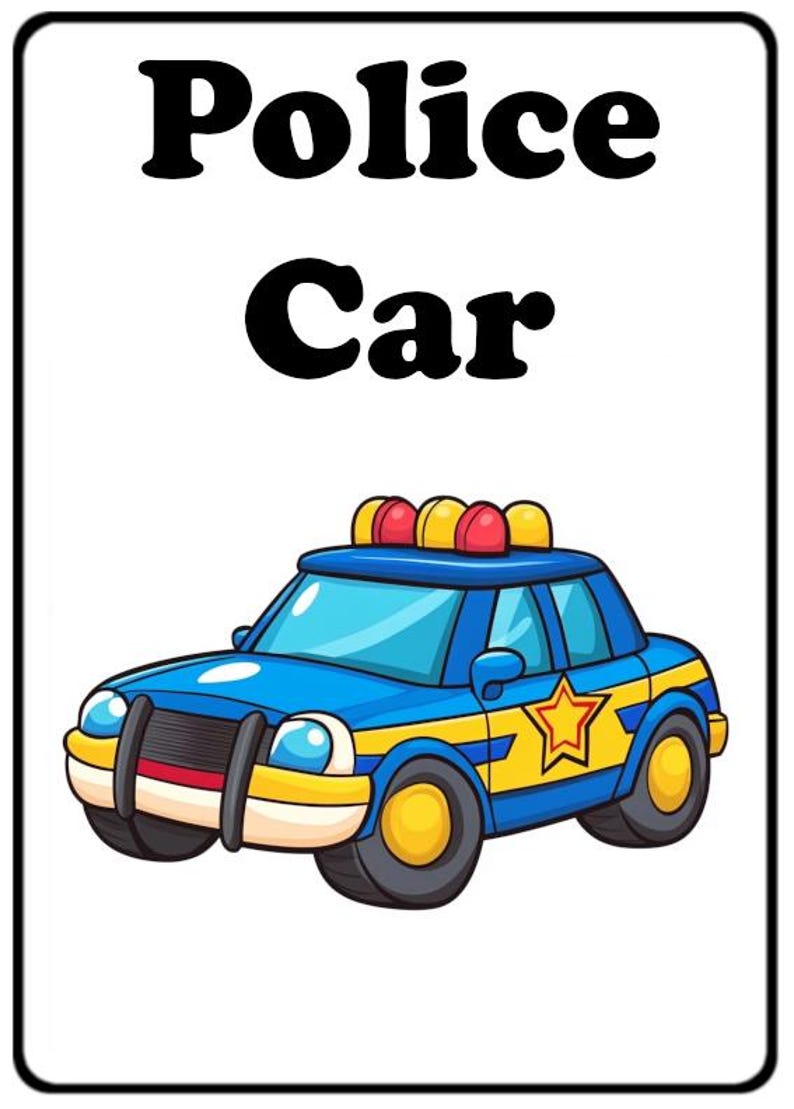 Flashcards - Transport With All Aspects or Cars Planes Trains and Other ...