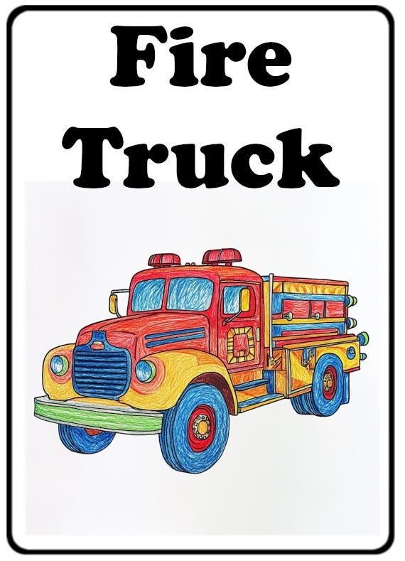Flashcards - Transport With All Aspects or Cars Planes Trains and Other ...