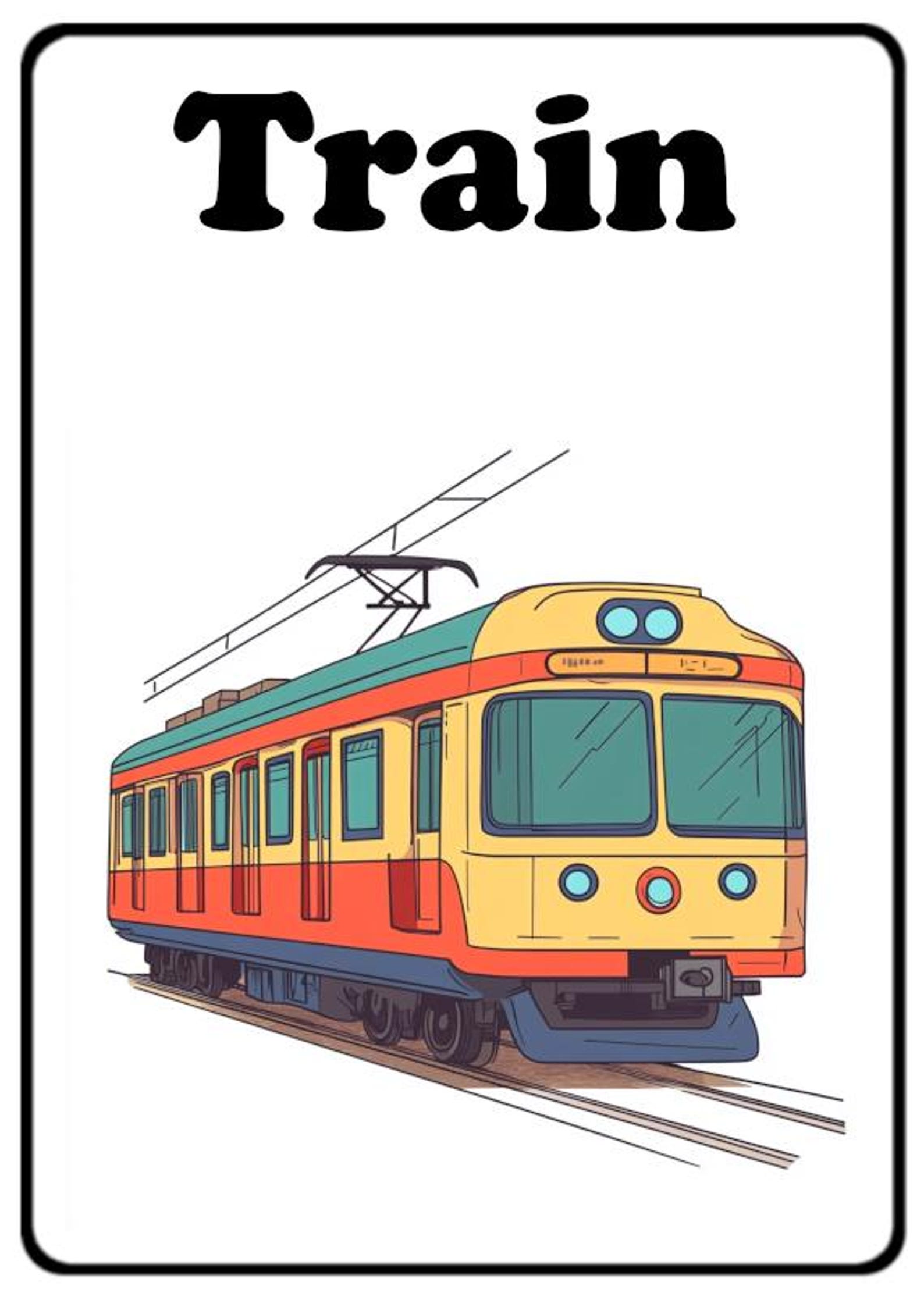 Flashcards - Transport With All Aspects or Cars Planes Trains and Other ...