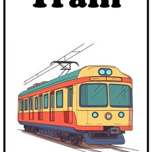 Flashcards - Transport With All Aspects or Cars Planes Trains and Other ...