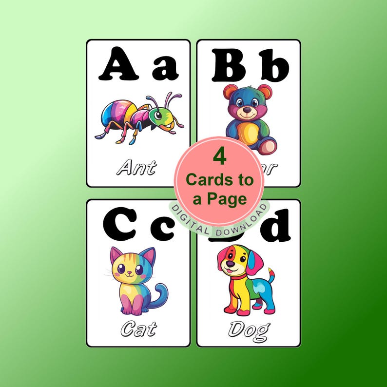 188 Flashcards Bulk Lot - Learn Alphabet Numbers Colors Shapes the ...